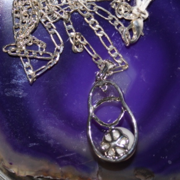 Jewelry | Freshwater Pearl Wcz Accent Fargo Chain Necklace | Poshmark